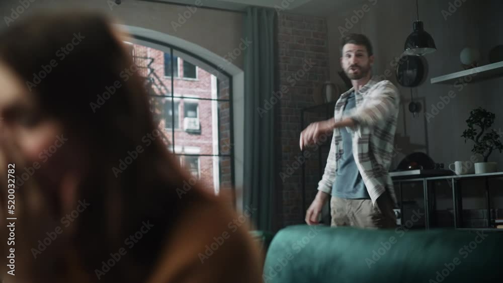 Sad Woman being Harrased and Bullied. Couple Arguing, Fighting, Domestic Violence, Abuse ...