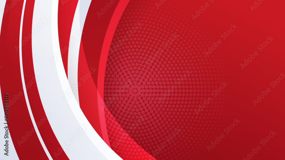 Modern red and white abstract background Stock Vector | Adobe Stock
