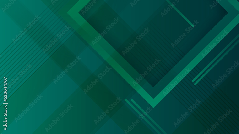 Modern dark green abstract geometric background wallpaper design ...