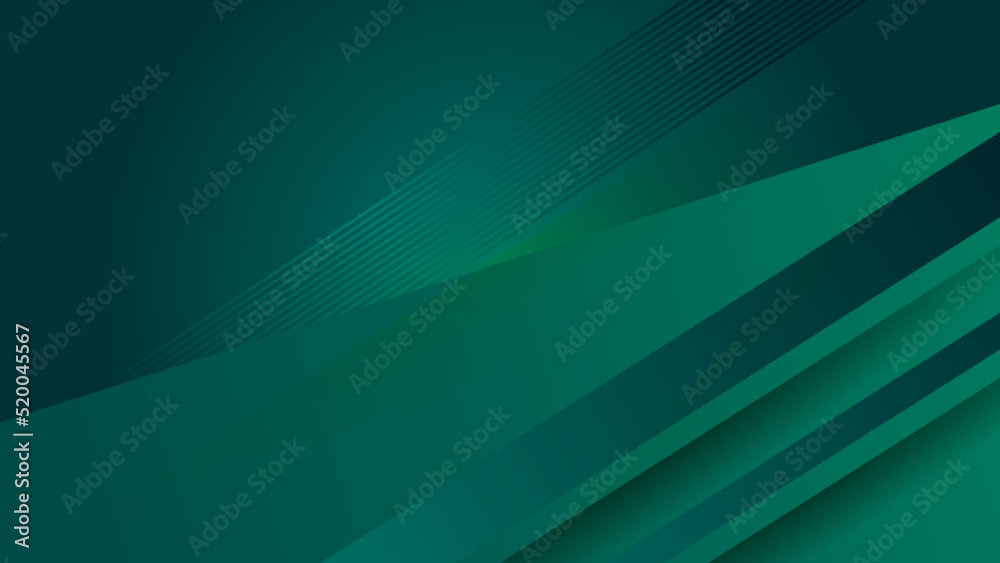 Modern dark green abstract geometric background wallpaper design ...