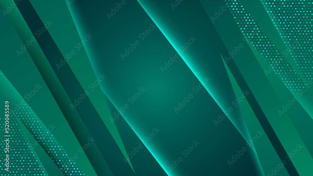 Modern dark green abstract geometric background wallpaper design ...