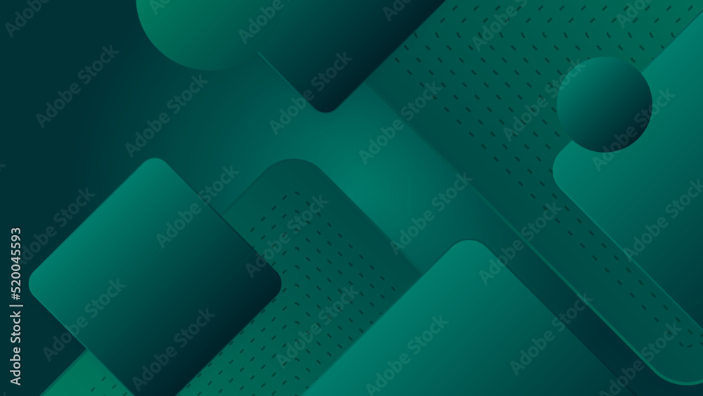 Modern dark green abstract geometric background wallpaper design ...