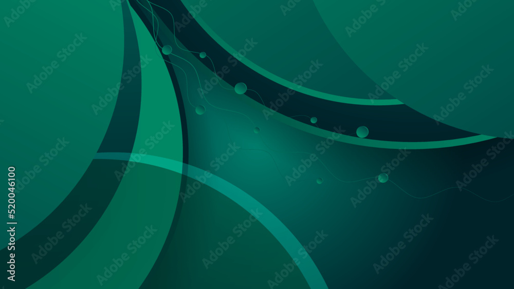 Modern dark green abstract geometric background wallpaper design ...