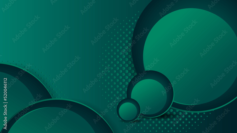 Modern dark green abstract geometric background wallpaper design ...