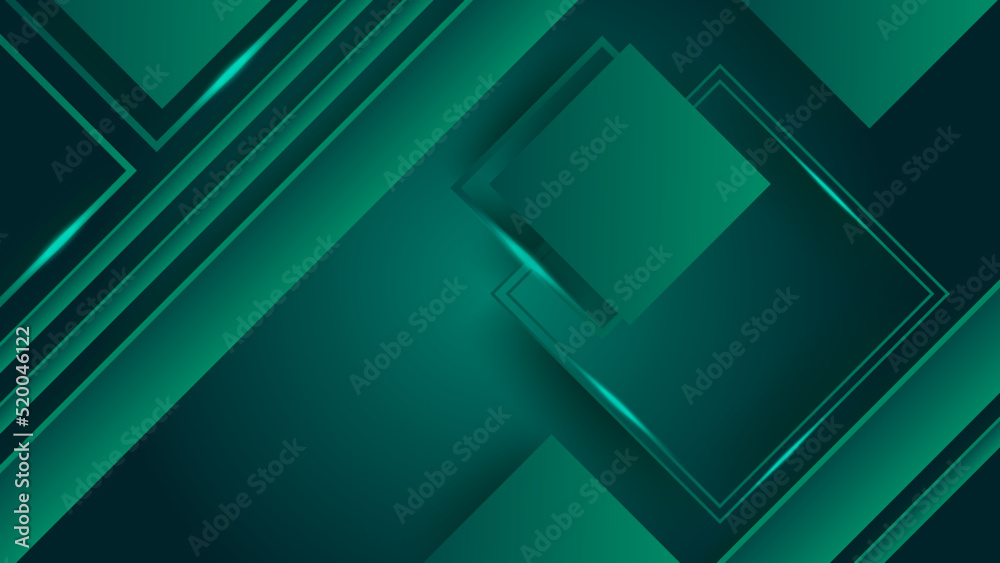 Modern dark green abstract geometric background wallpaper design ...
