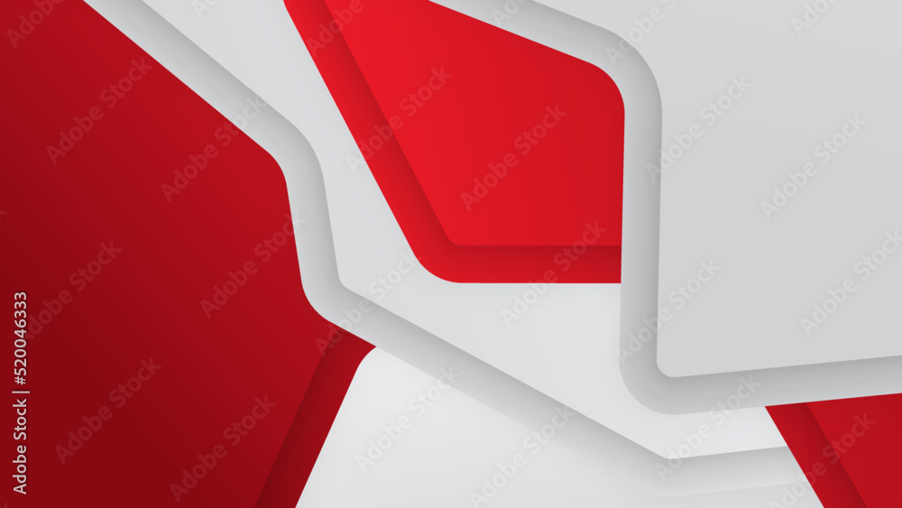 Abstract red and white geometric gradient background Stock Vector ...