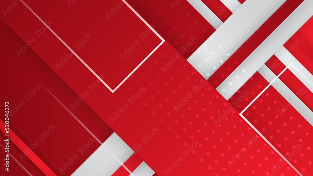 Abstract red and white geometric gradient background Stock Vector ...