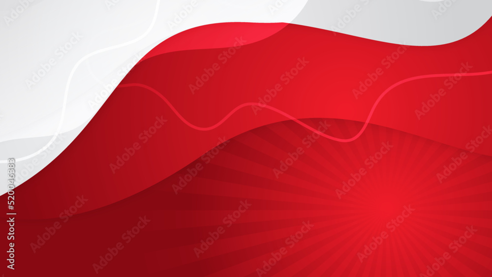 Abstract red and white geometric gradient background Stock Vector ...