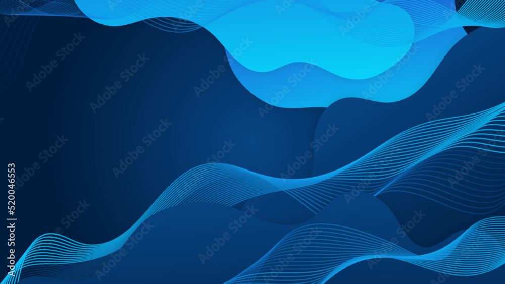 Modern blue gradient abstract background design. Design for poster ...