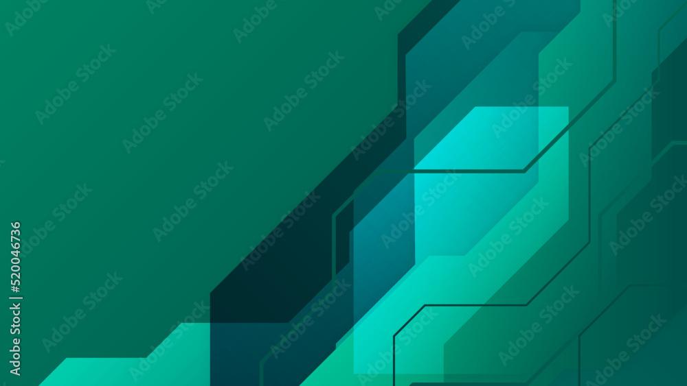 Modern dark green abstract geometric background wallpaper design ...