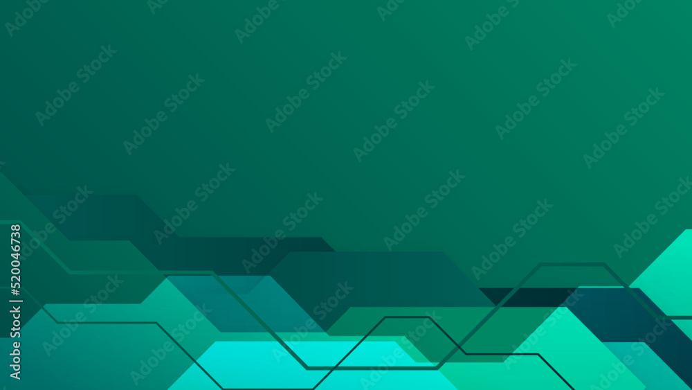 Modern dark green abstract geometric background wallpaper design ...
