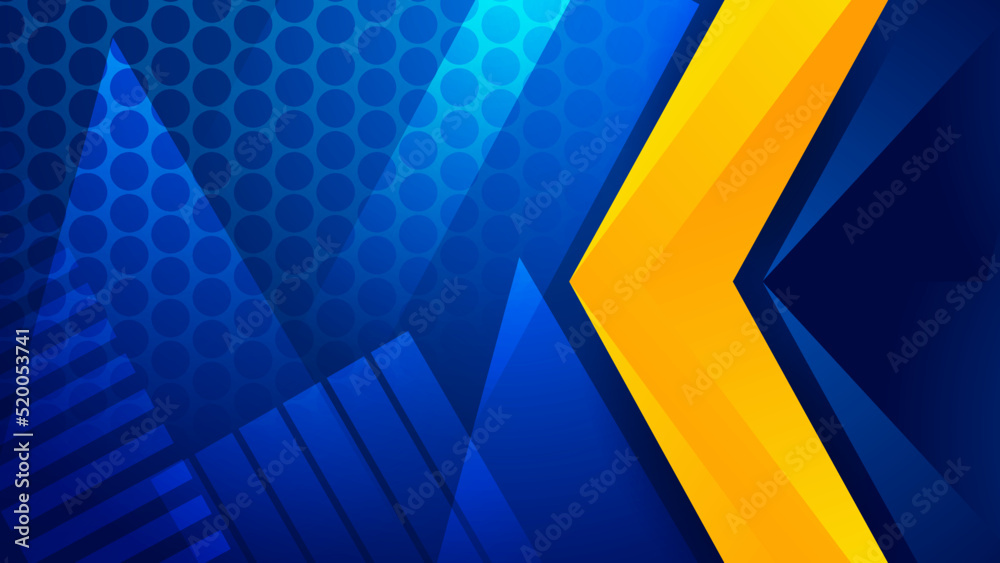 Abstract blue and yellow background. Design for poster, template on web ...