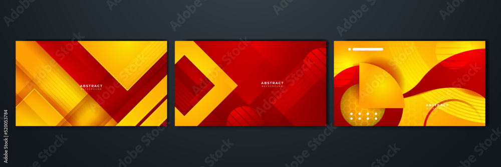 Abstract red and yellow background. Design for poster, template on web ...