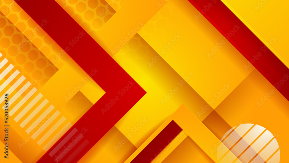Abstract red and yellow background. Design for poster, template on web ...