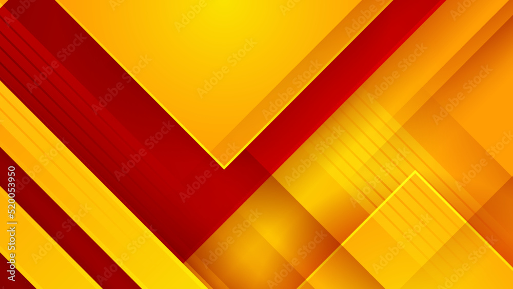 Abstract red and yellow background. Design for poster, template on web ...