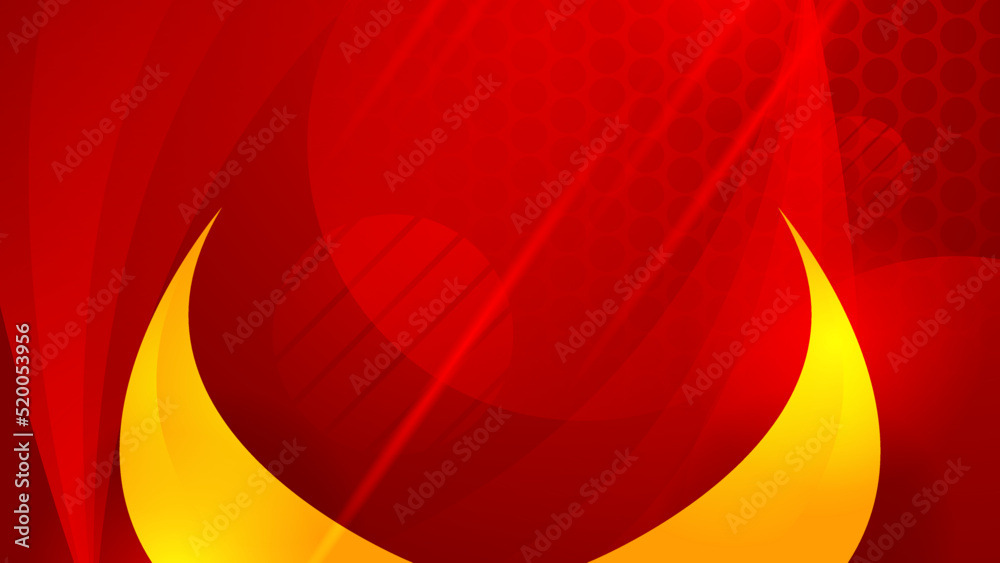 Abstract red and yellow background. Design for poster, template on web ...