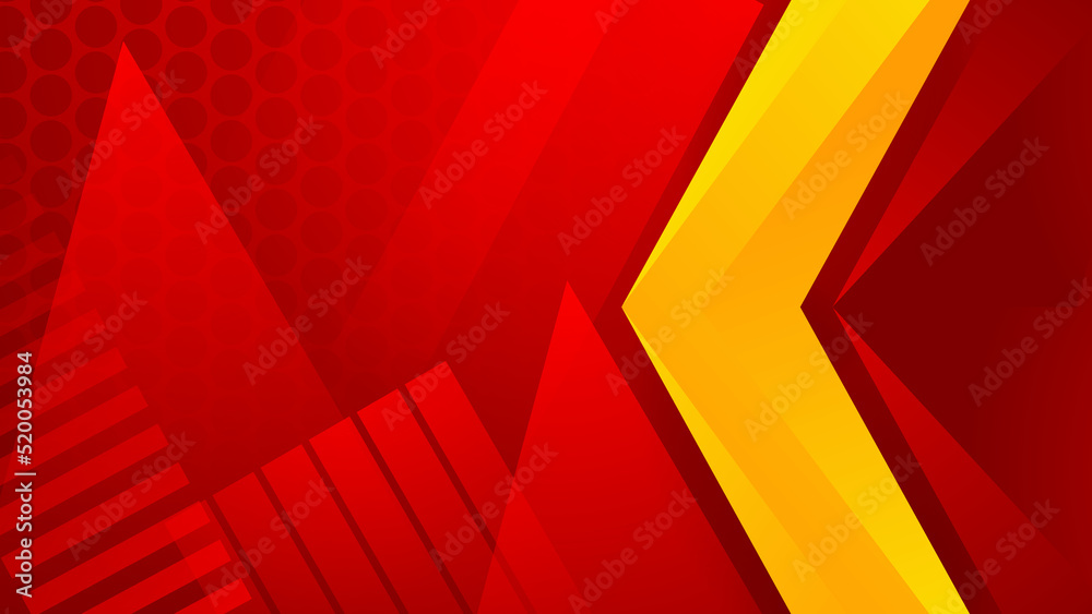 Abstract red and yellow background. Design for poster, template on web ...