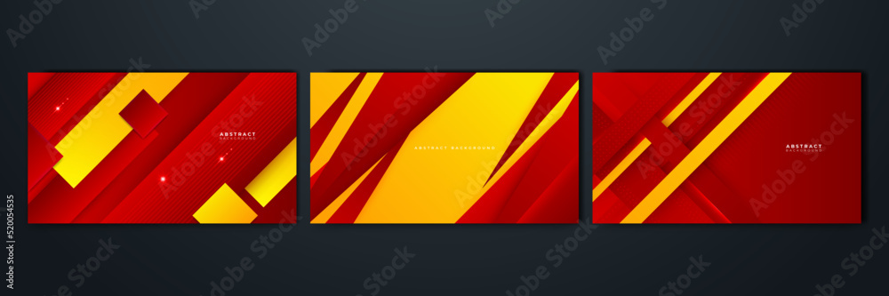 Abstract red and yellow background. Design for poster, template on web ...