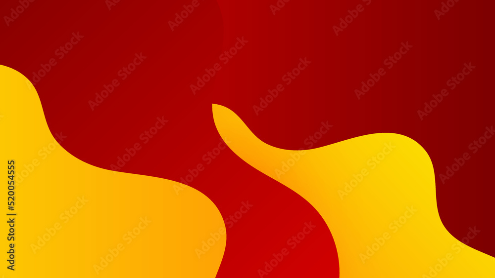 Abstract red and yellow background. Design for poster, template on web ...