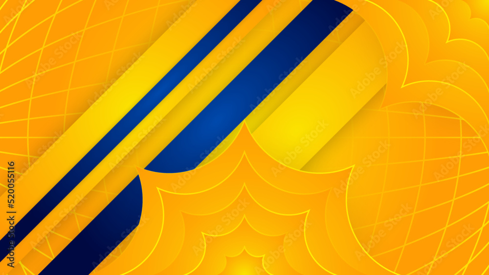 Abstract blue and yellow background. Design for poster, template on web ...