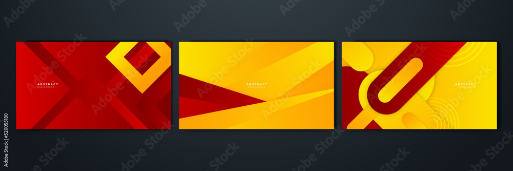 Abstract red and yellow background. Design for poster, template on web ...