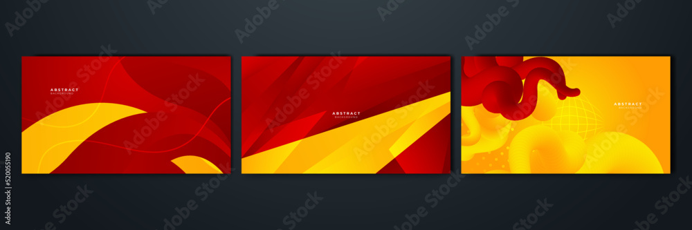 Abstract red and yellow background. Design for poster, template on web ...