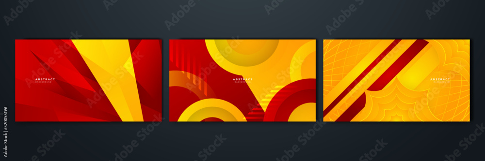 Abstract red and yellow background. Design for poster, template on web ...