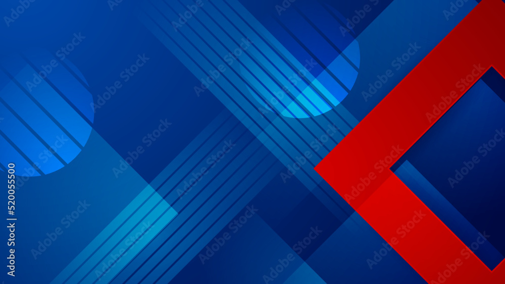 Abstract blue and red background Stock Vector | Adobe Stock