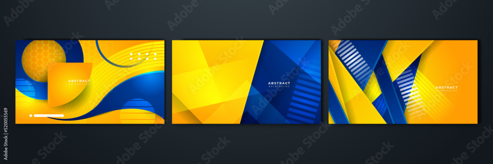 Abstract blue and yellow background. Design for poster, template on web ...