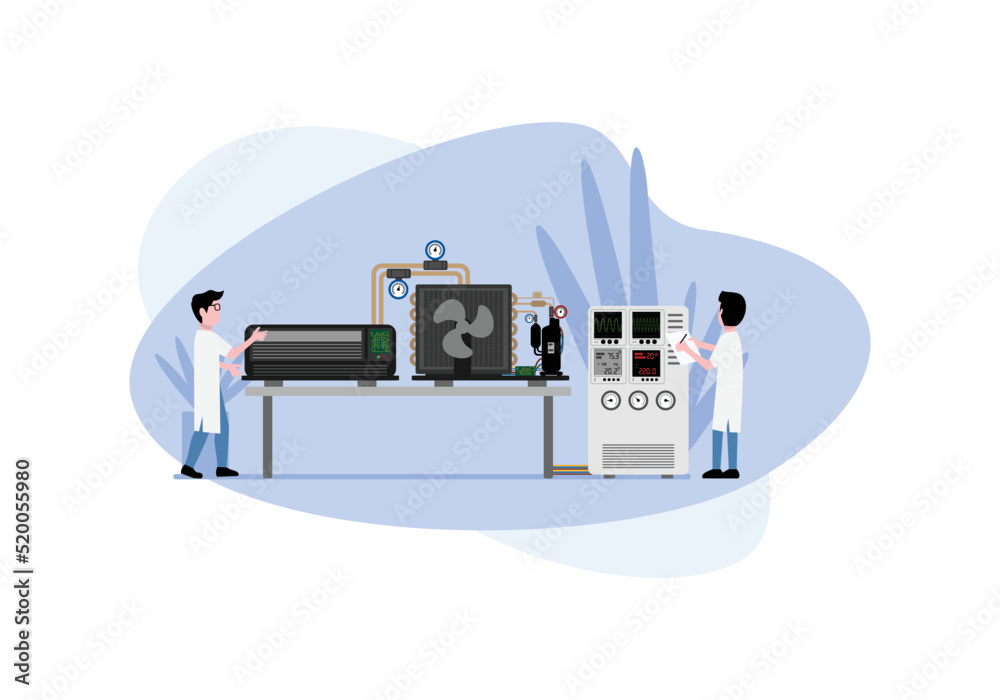 HVAC production design illustration vector eps format , suitable for ...