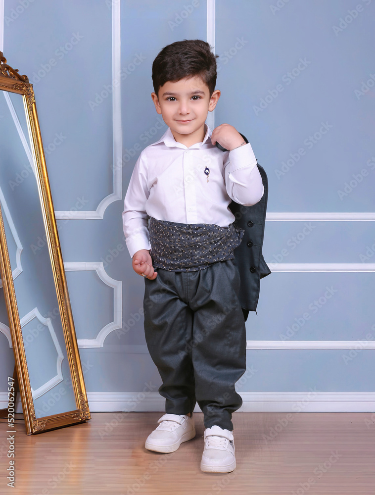 Cute child wears kurdish clothes . Cute kid showing Kurdish clothes ...