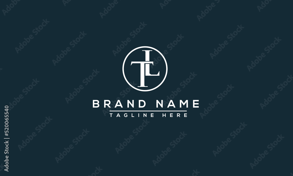 Logo design letter TL. Elegant modern. Vector template. Stock Vector ...
