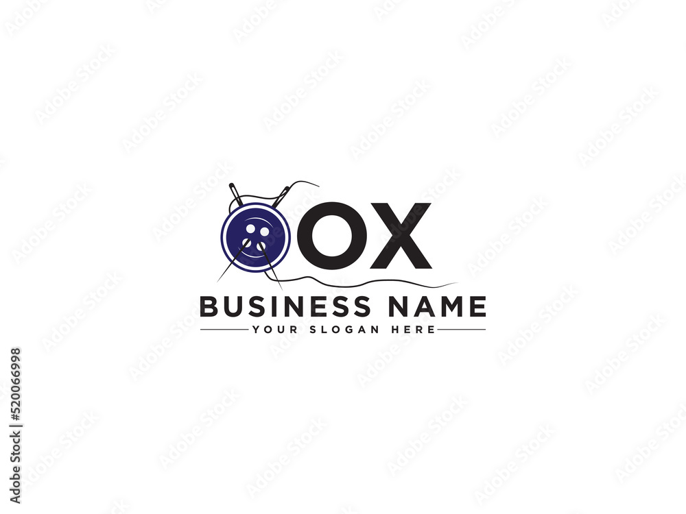Initial OX Logo Letter Design, Letter Ox o x Logo Icon Vector Art With ...