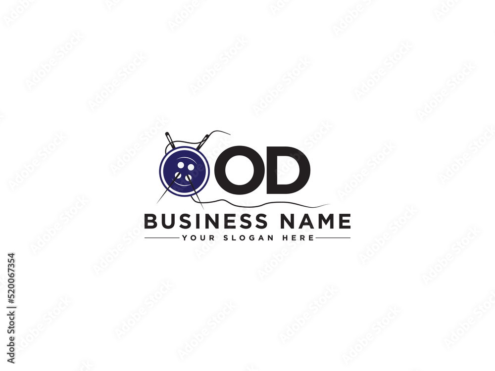 Initial OD Logo Letter Design, Letter Od o d Logo Icon Vector Art With ...