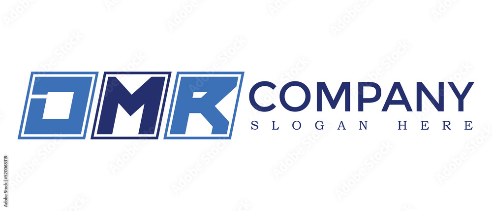 DMR three Letter Rounded rectangle boxes shape element symbol digital ...