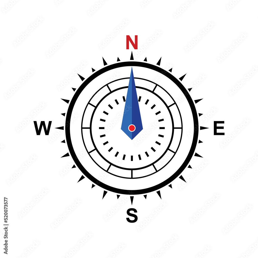 Compass. Compass icon. Compass logo vector. Compass icon vector design ...