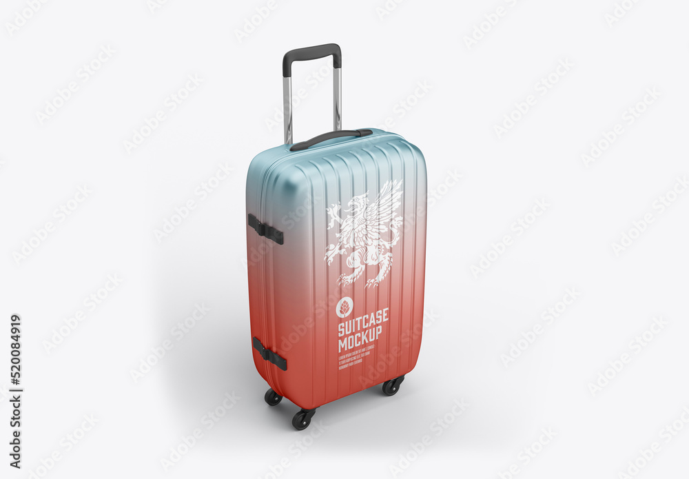 Travel Suitcase Mockup Stock Template | Adobe Stock