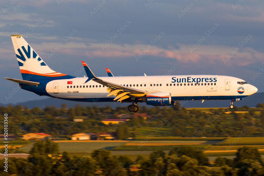 SunExpress Boeing 737-800 (B737-8HC). July 26 2022. Stock Photo | Adobe ...