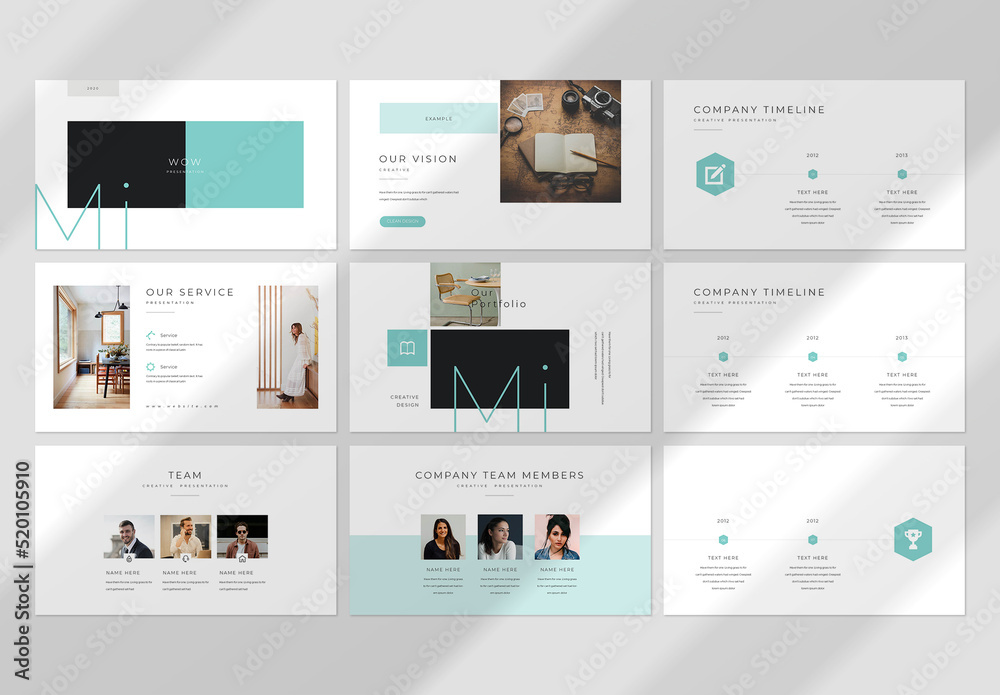 Wow Presentation Layout Stock Template | Adobe Stock