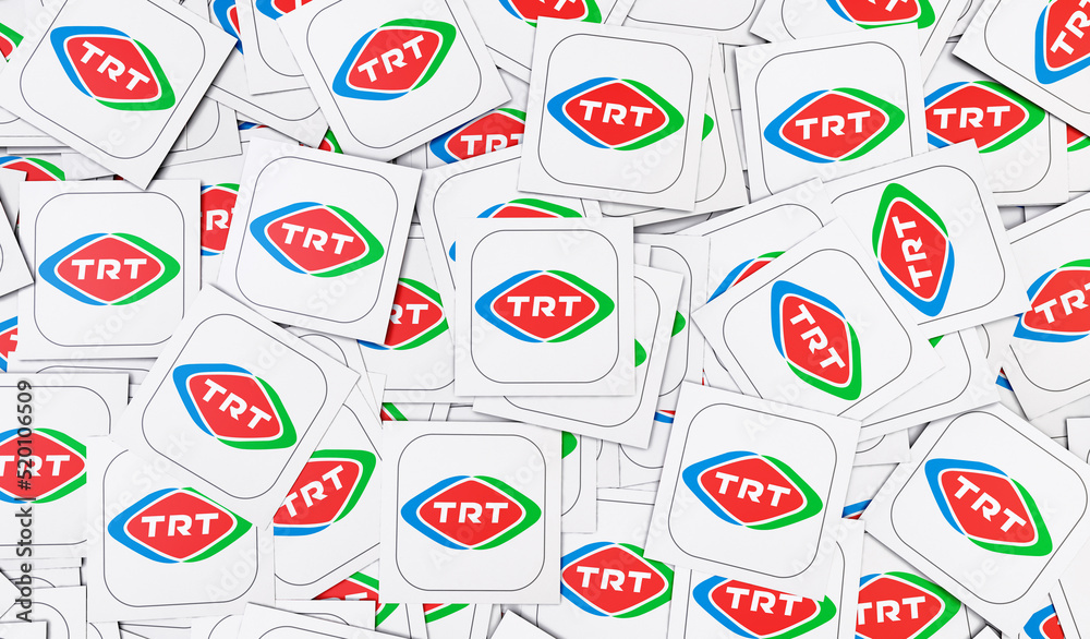 TRT, social media 3d Logo Visual Scene Stock Photo | Adobe Stock