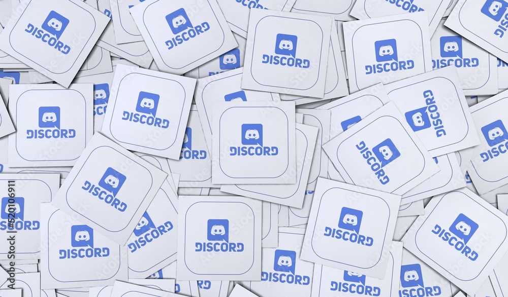 discord, social media 3d Logo Visual Scene Stock Photo | Adobe Stock