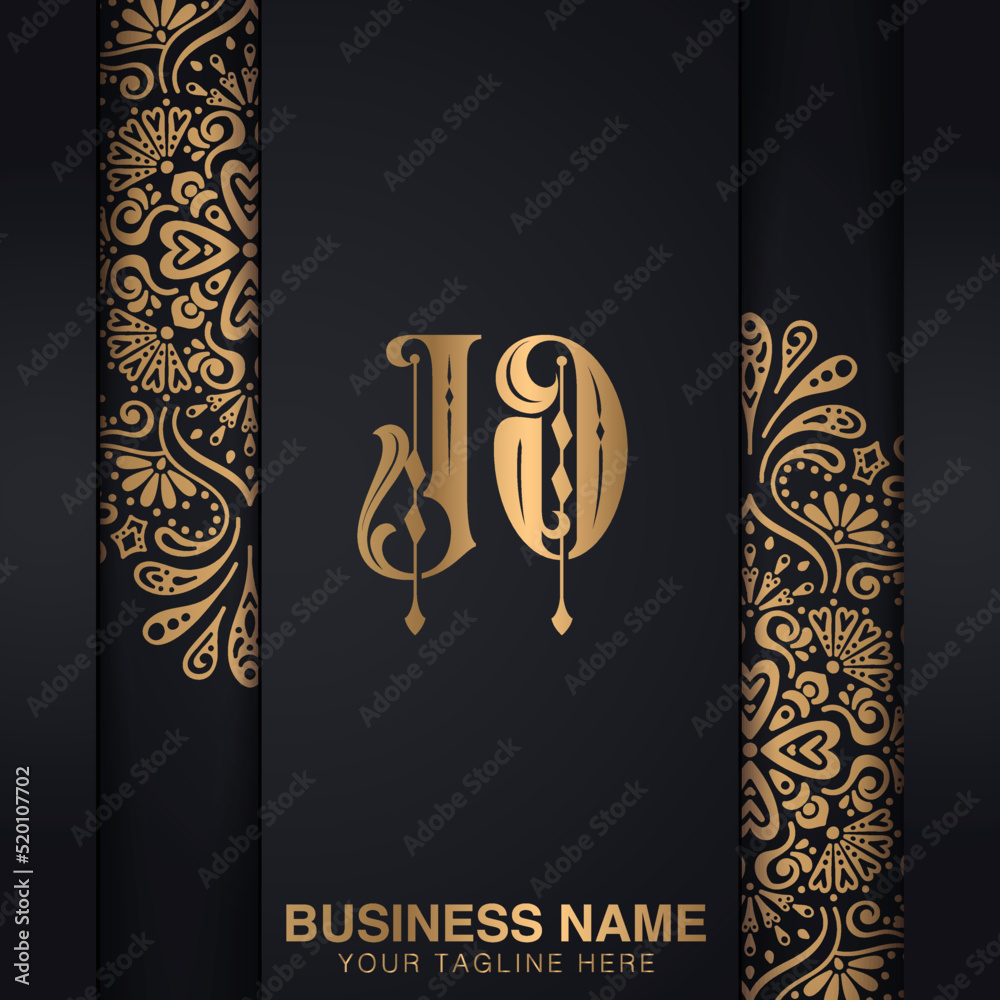 JO initial logo | initial based abstract modern minimal creative logo ...
