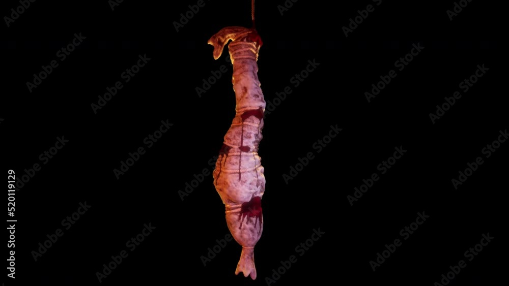 Hanging Corpse VJ Loop - medieval execution hanged corpse sways from ...