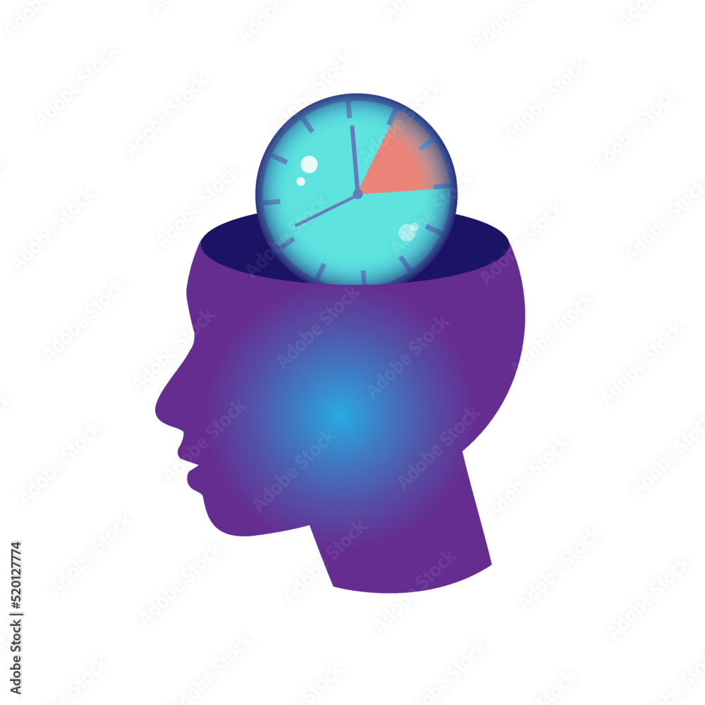 Productivity vector illustration. Mind. Effective time management ...