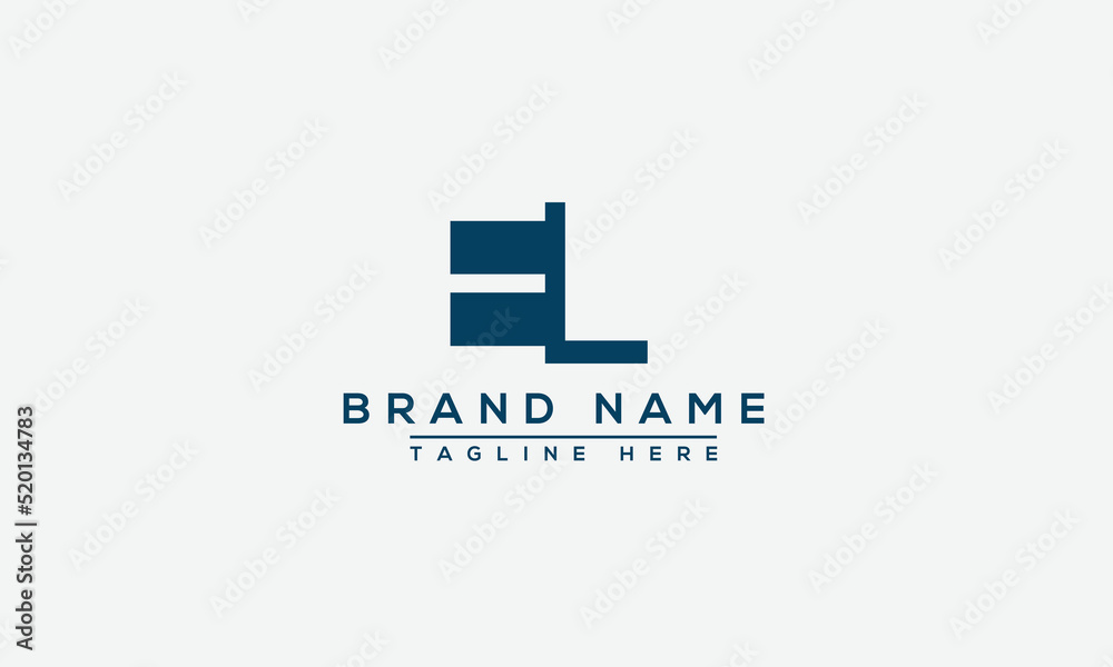Logo design letter EL . Elegant modern. Vector template. Stock Vector ...