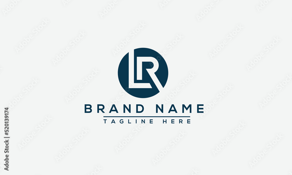 Logo design letter LR . Elegant modern. Vector template. Stock Vector ...