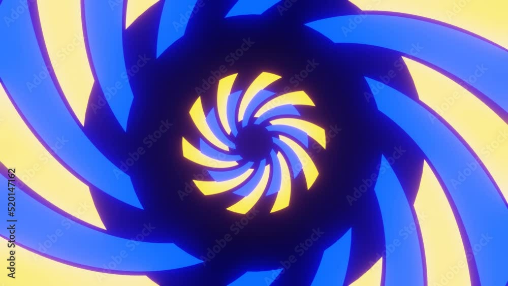 Vidéo Stock Abstract animation expanding from the center and rotating ...