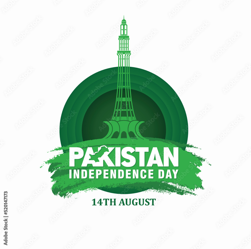 Karachi - August 14, 2022. Pakistan Independence Day. 75 Years ...