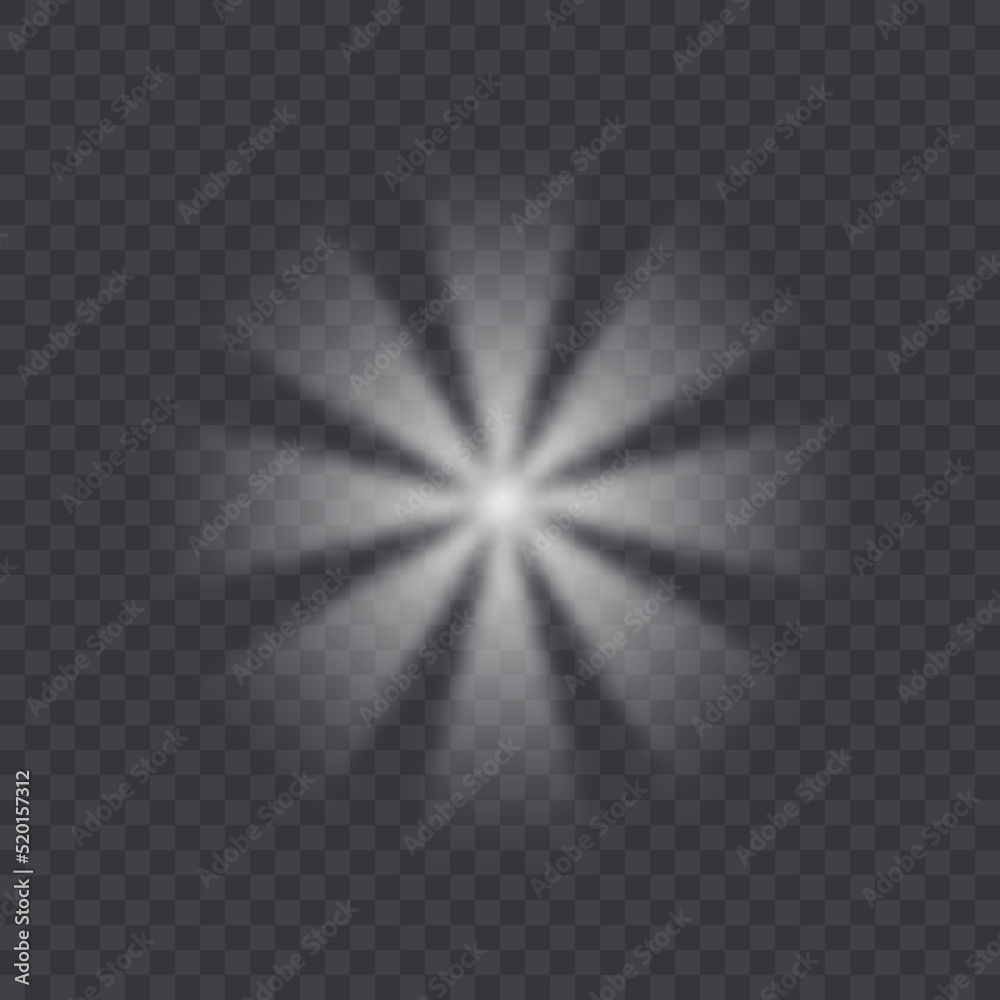 Rays effect vector art - Rays circular shape for special FX background ...