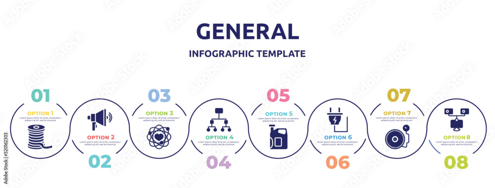 general concept infographic design template. included filament ...